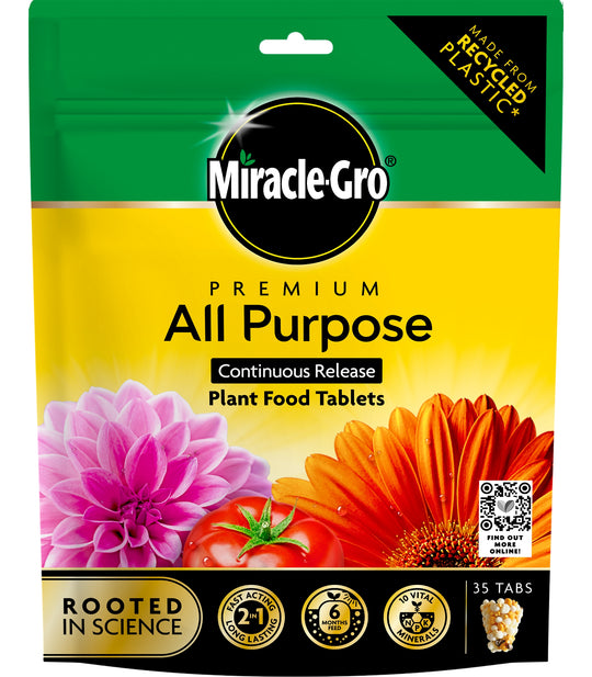 MIRACLE-GRO® PREMIUM ALL PURPOSE CONTINUOUS RELEASE PLANT FOOD TABLETS ...